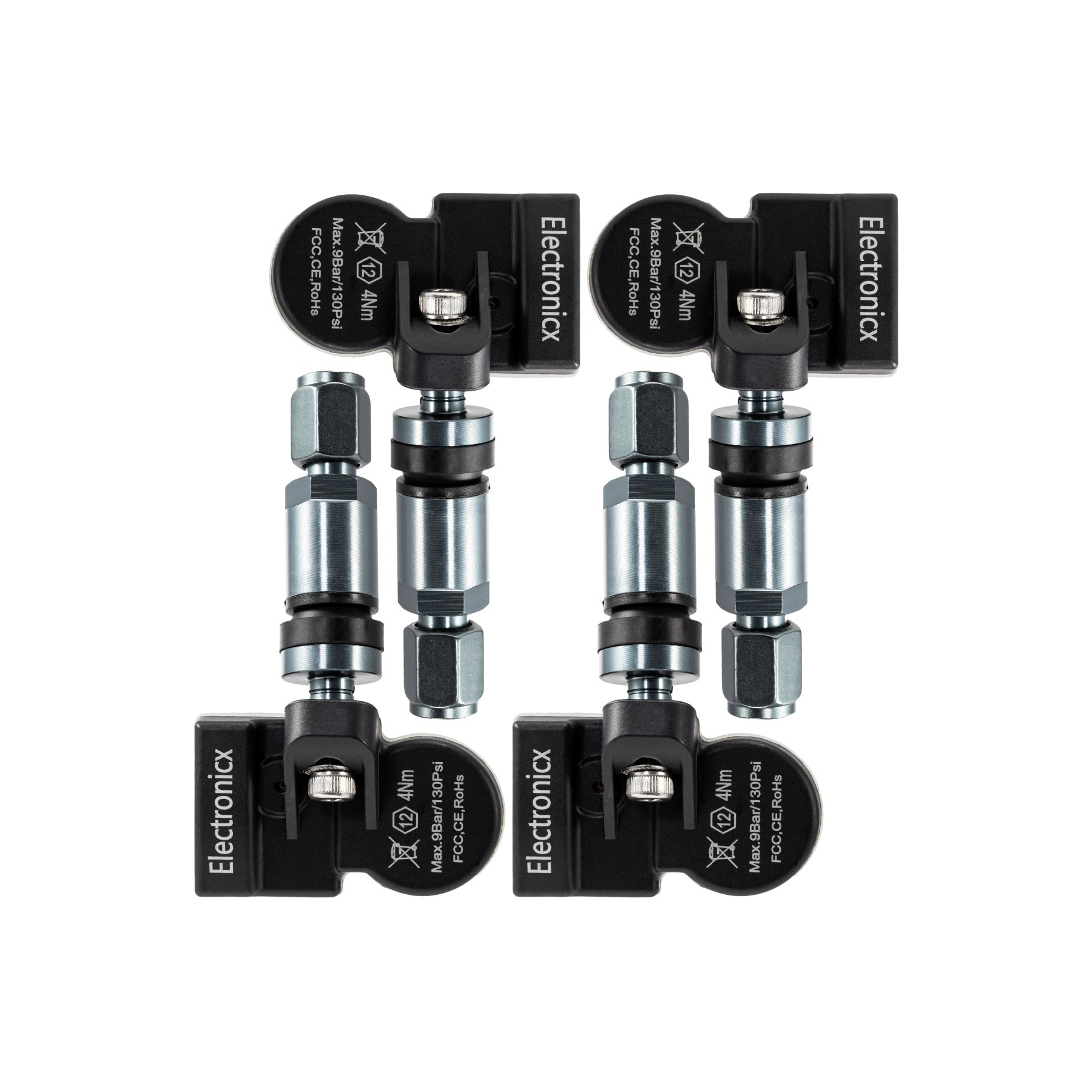 Tire Pressure Sensors Metal Valve Gunmetal for Hyundai Ioniq 5 2022 ...