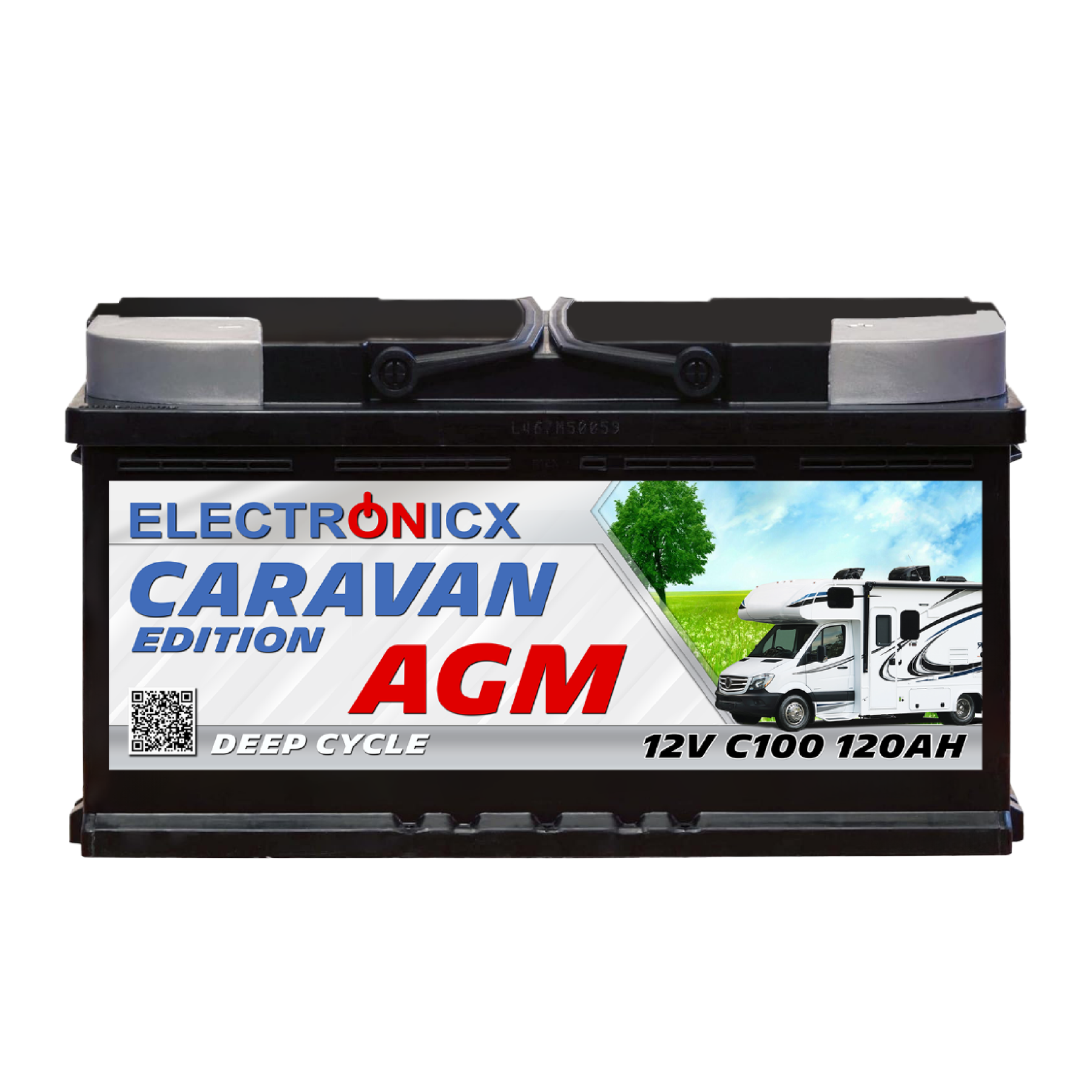 Electronicx Solar Edition AGM Batterie 120AH 12V Solar Akku ...